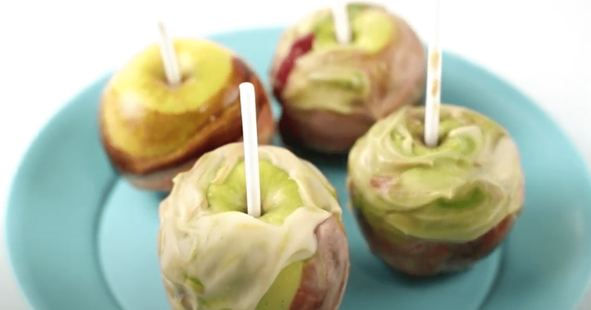 Snack: Marble Dipped Apples - Kids 'R' Kids