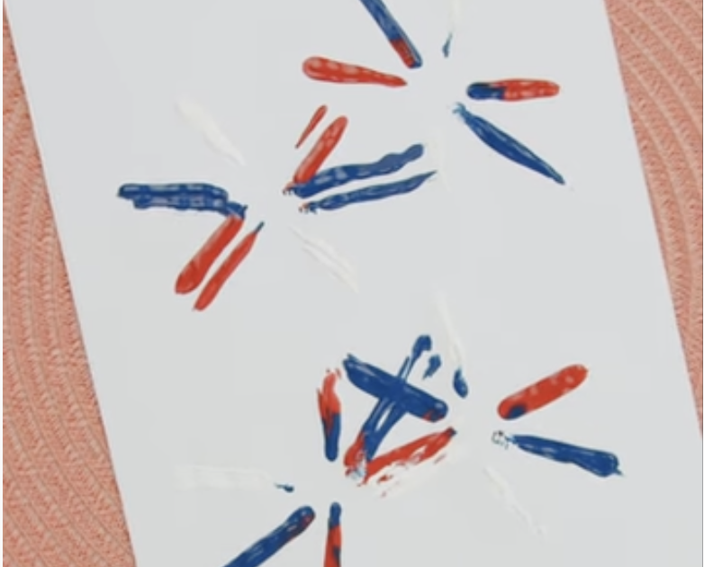 Craft: Painted Straw Fireworks - Kids 'R' Kids