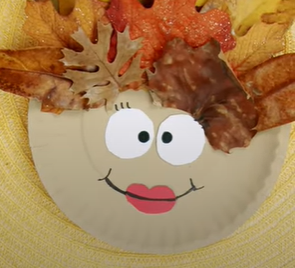 Craft: Paper Plate Leaf Face - Kids 'R' Kids