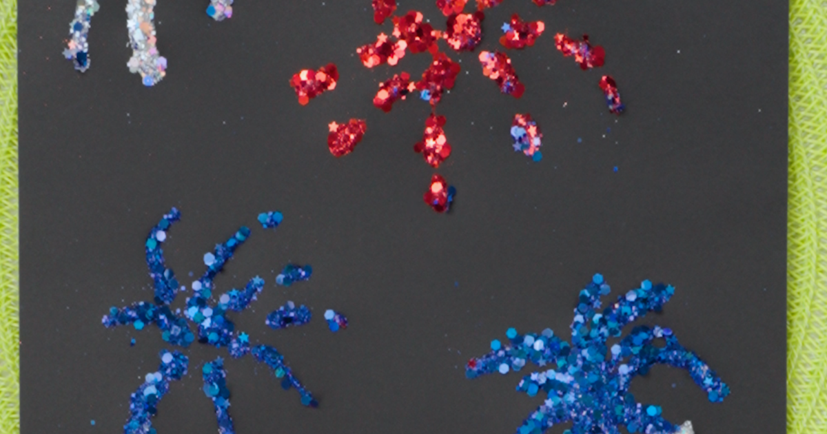 Glitter Fireworks Craft - Kids 'R' Kids